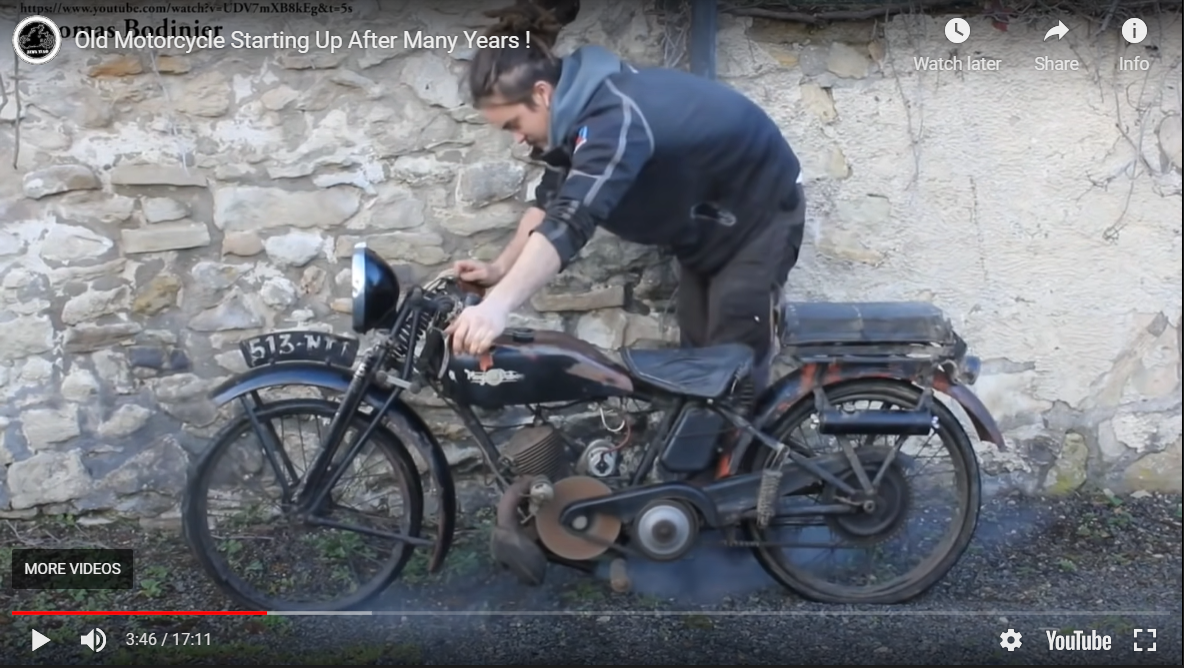 Video Compilation of Old Motorbikes Starting After Many Years - Barn ...